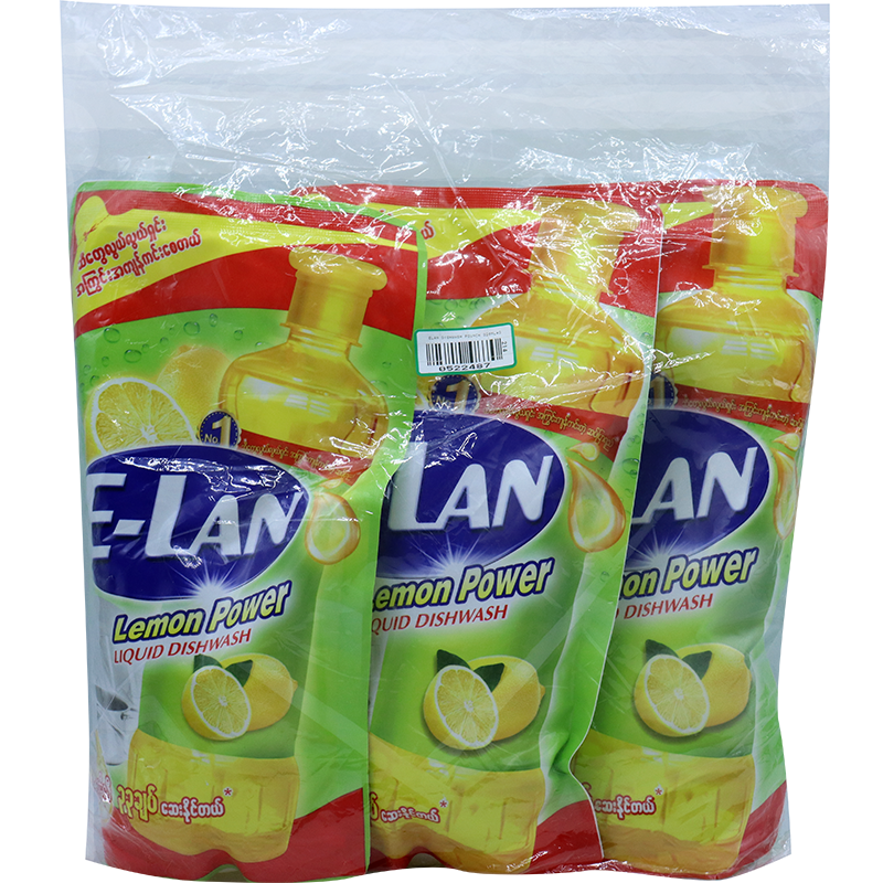 Makroclick | Elan Dishwash Pouch 450 ml x 3 pcs