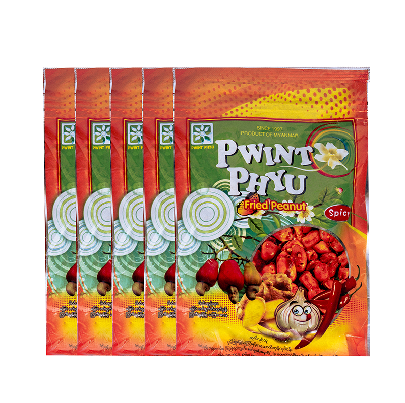 Makroclick | PWINT PHYU FRIED BEAN SPICY130G*5