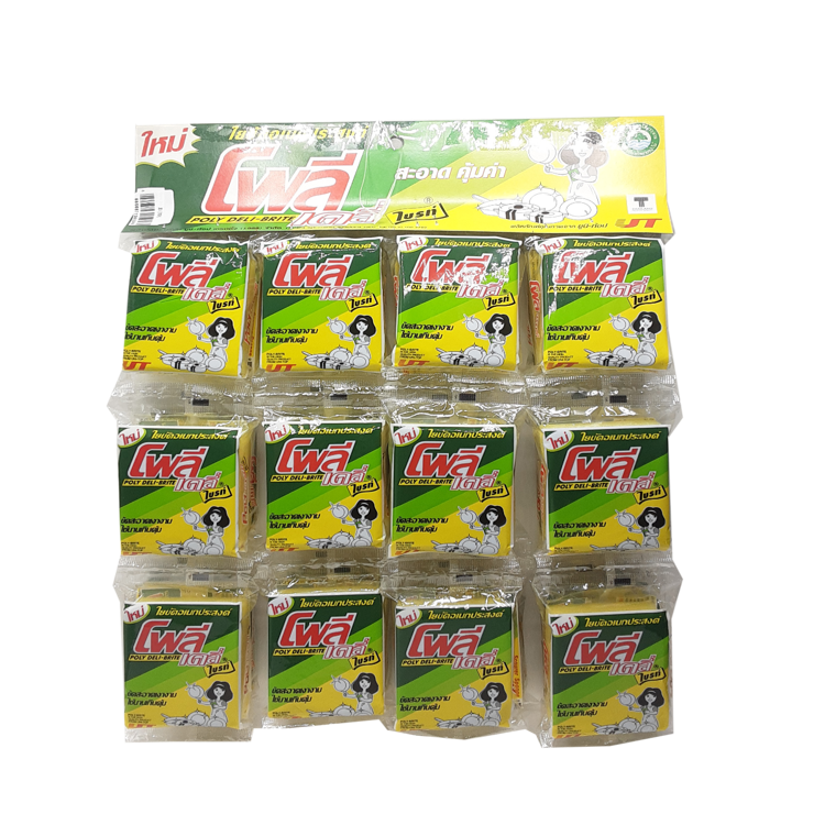 Makroclick | POLY BRITE SCOURER SPONGE CARD 24 s-301