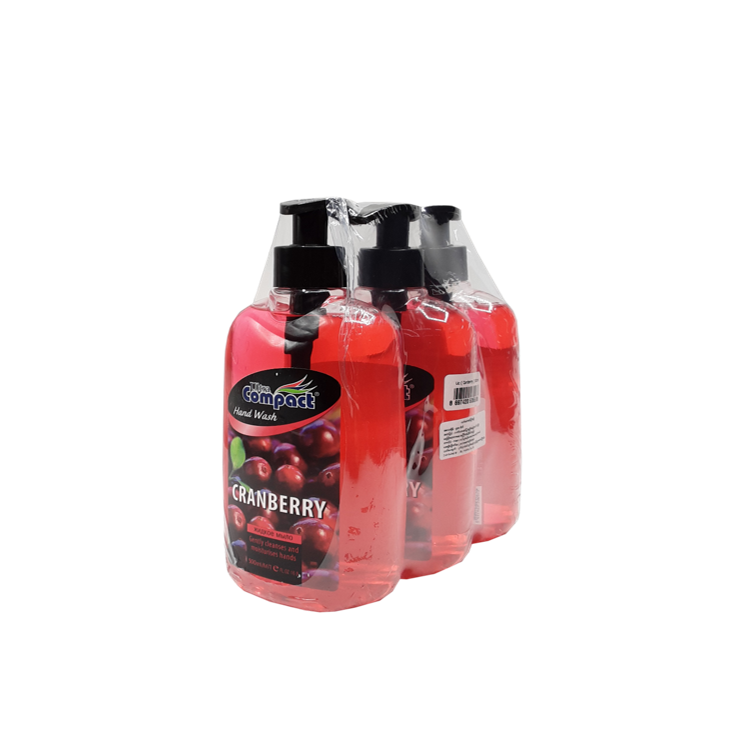 Makroclick | Ultra Compact Hand Wash Cranberry 500 ml x 3 pcs