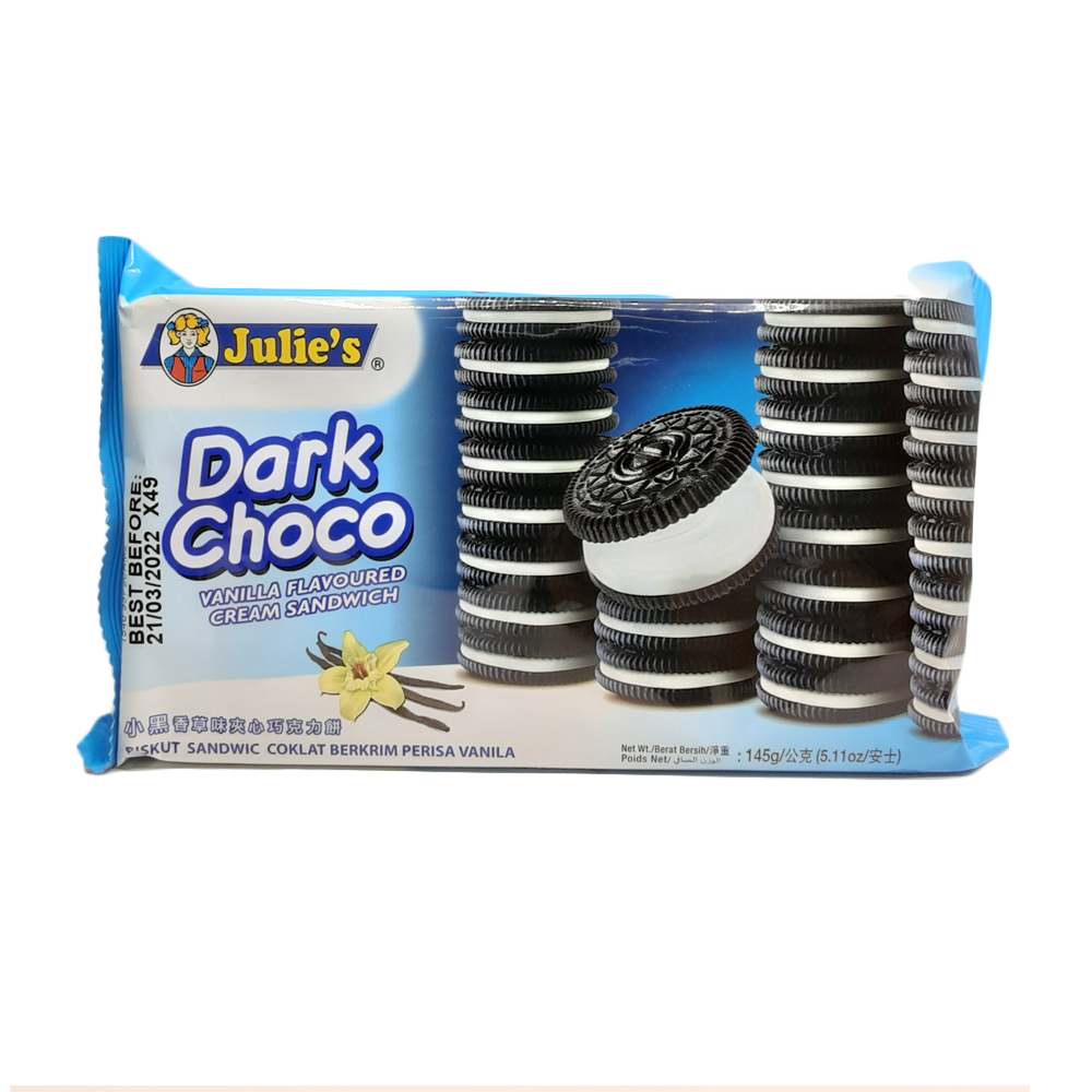 Makroclick | JULIE DARK CHOCOLATE CREAM SANDWICH 145G/120G*1