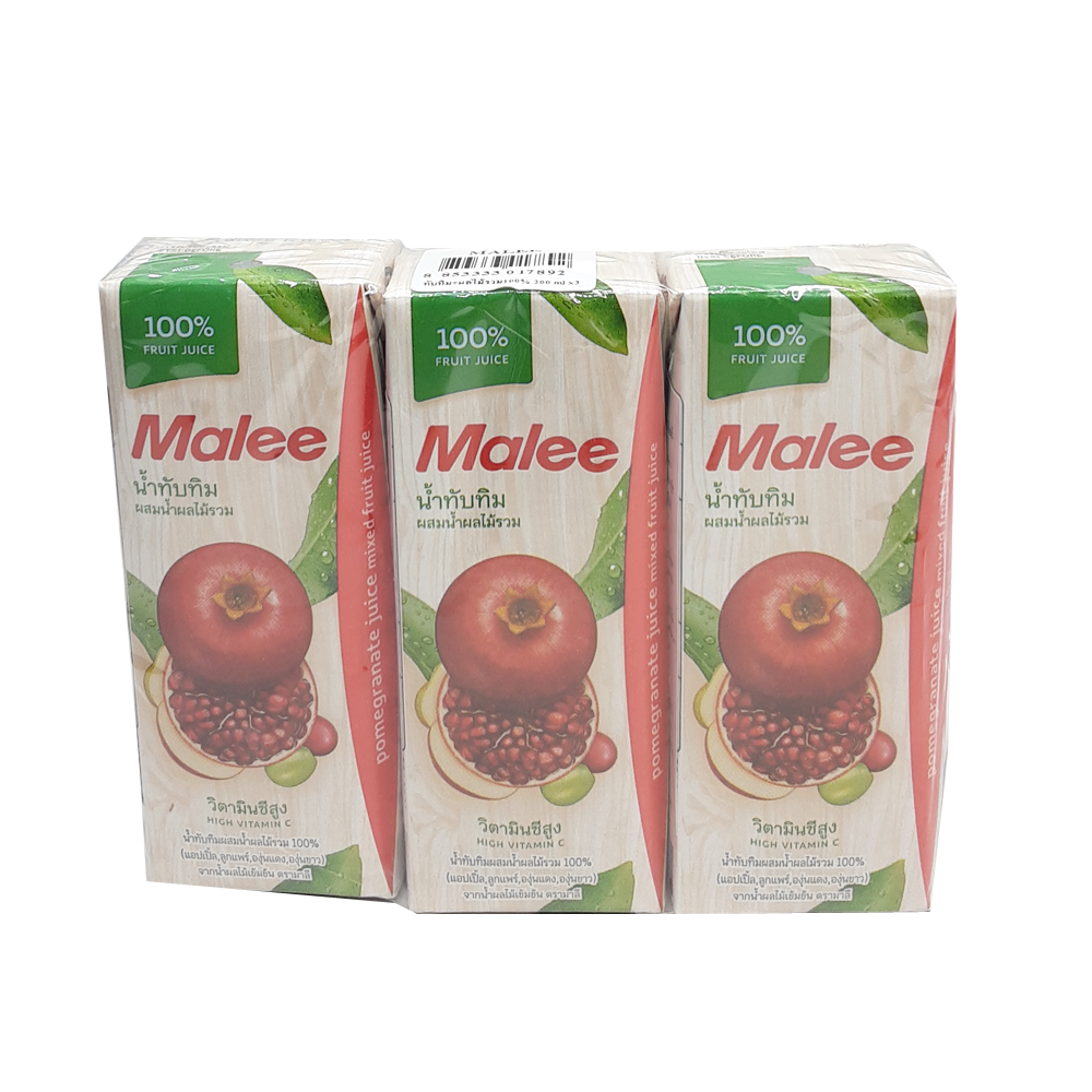Makroclick | Malee 100% Pomegranate 200ml *3