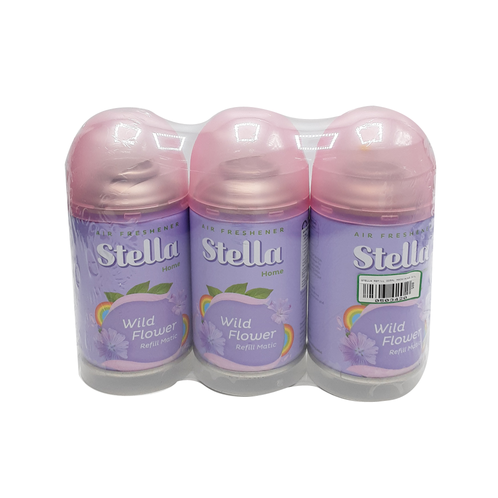 Makroclick | STELLA AIR FRESHNER REFILL 225ML MACHINE*3 WILD FLOWER