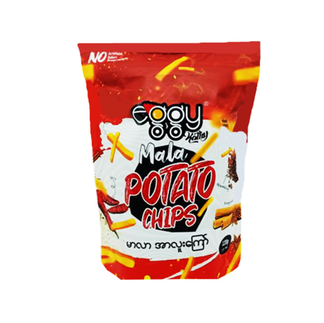 Makroclick | Eggy Potato Chips Mala 60 g x 5 pcs