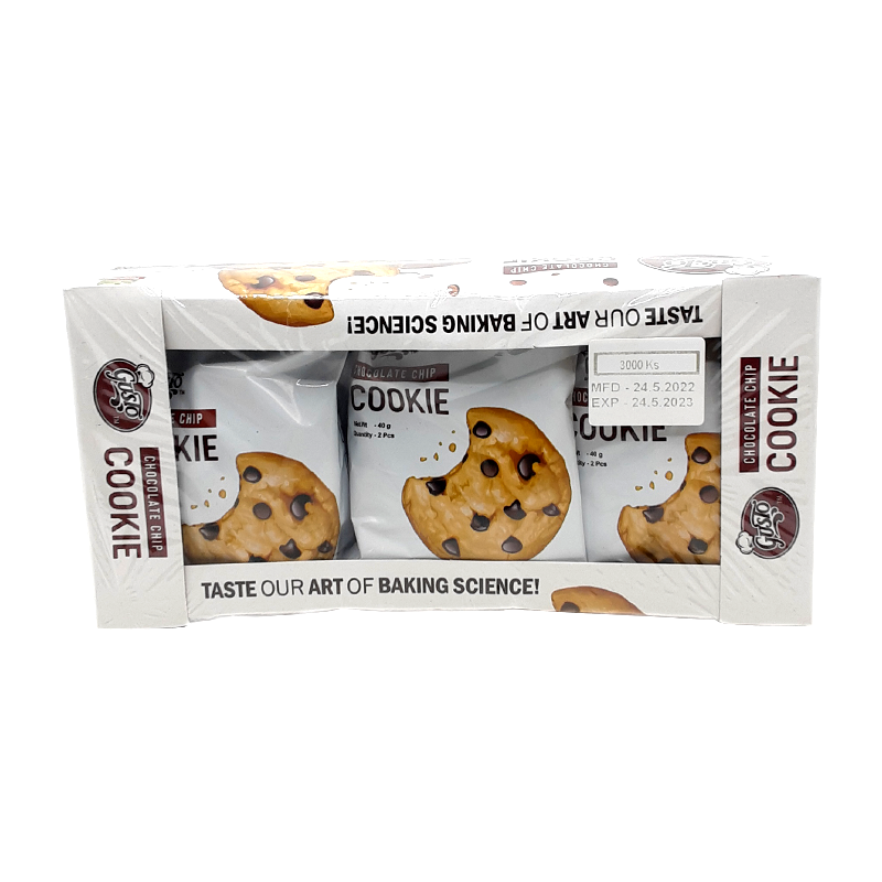 Makroclick | GUSTO Choco Chip Cookies 40G x 6Pcs