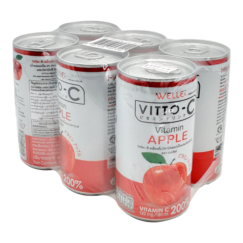 Makroclick | VITTO-C APPLE 180 ML.X6