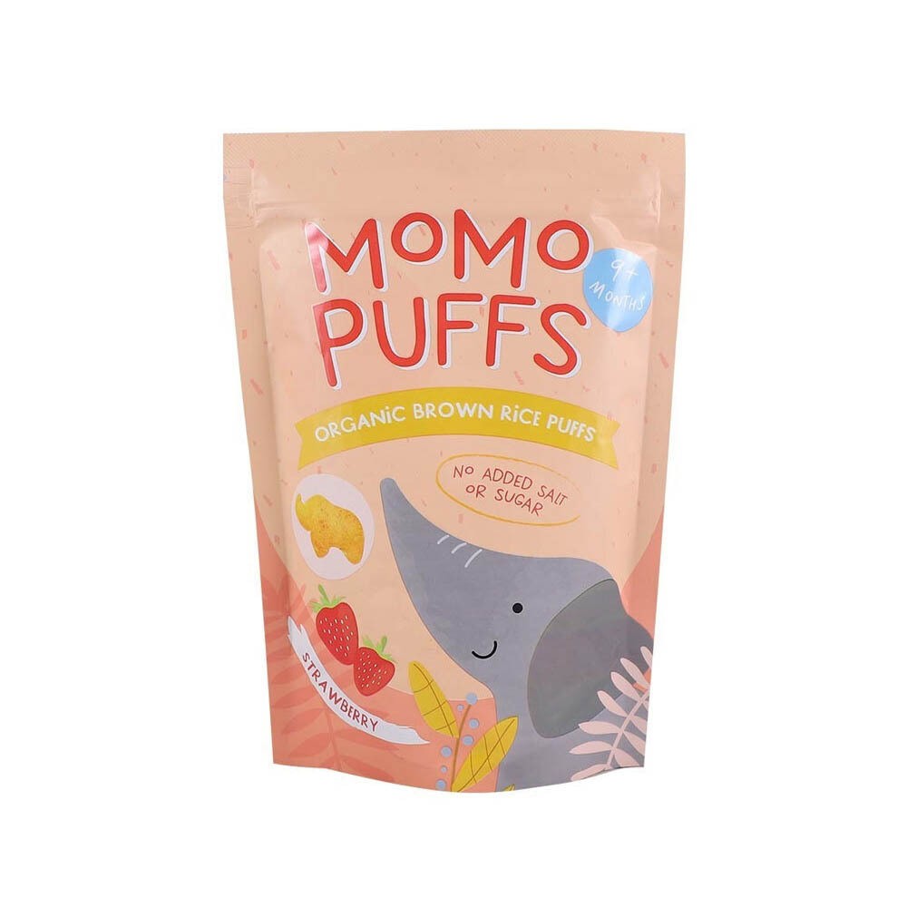 Makroclick | MOMO PUFFS BROWN RICE STRAW PUFFS 30G*1