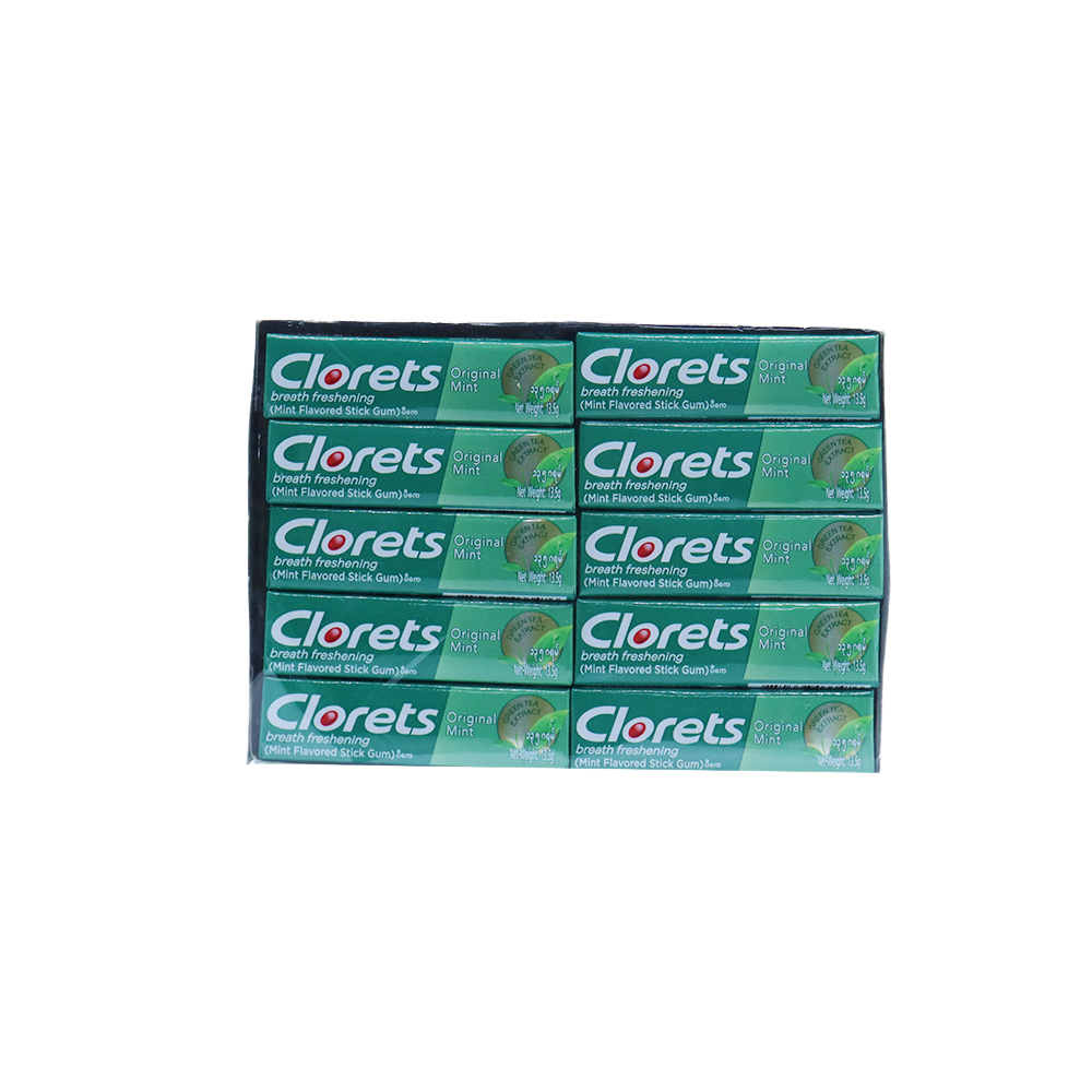 Makroclick | CLORETS ORIGINAL MINT GUM 13.5G*20