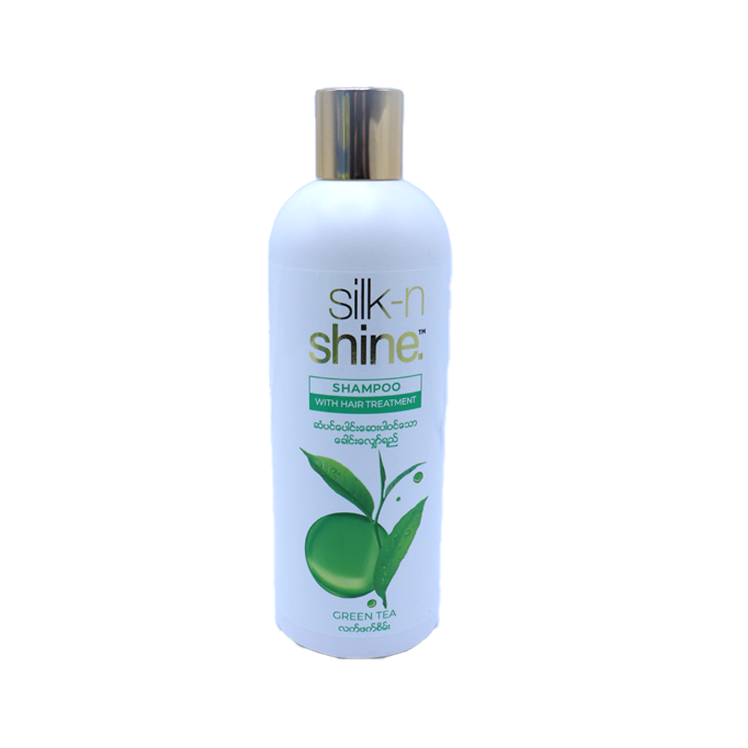 Makroclick | SILK-N SHINE SHAMPOO WITH HAIR TREATMENT GREEN TEA 340G