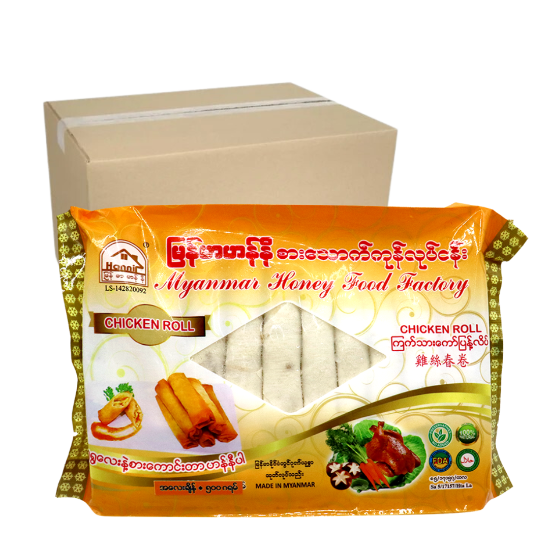 Makroclick | Myanmar Honey Frozen Spring Roll Chicken 500G x 25