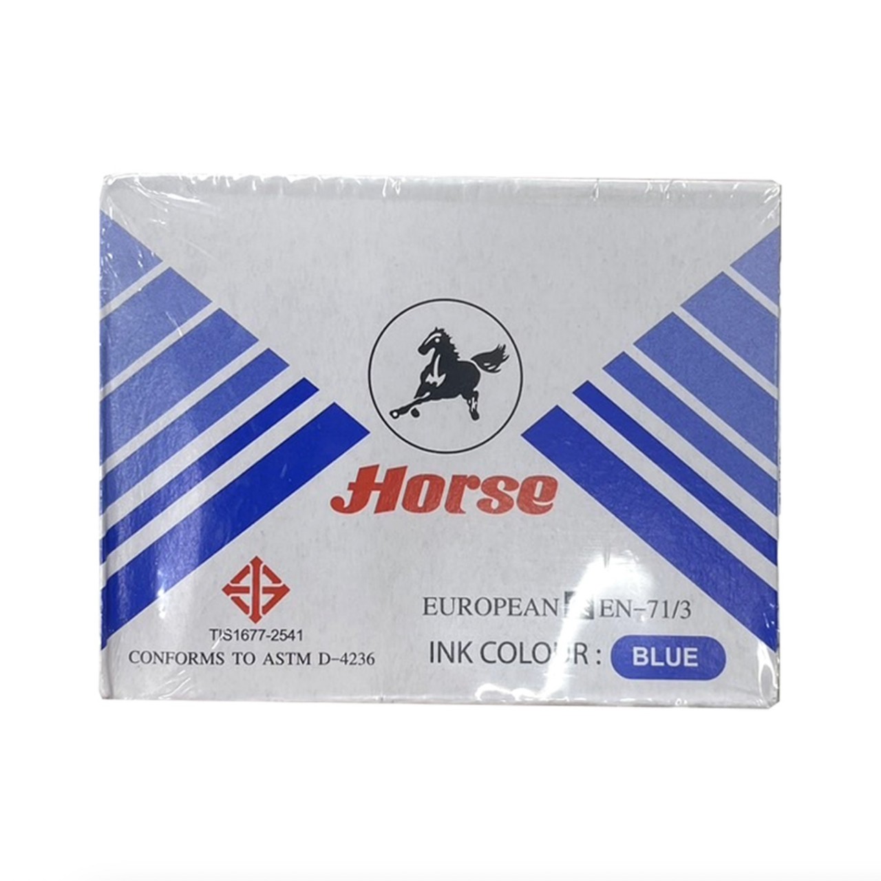 Makroclick | HORSE STAMPAD NO4 BLUE L3.5xW2.5"