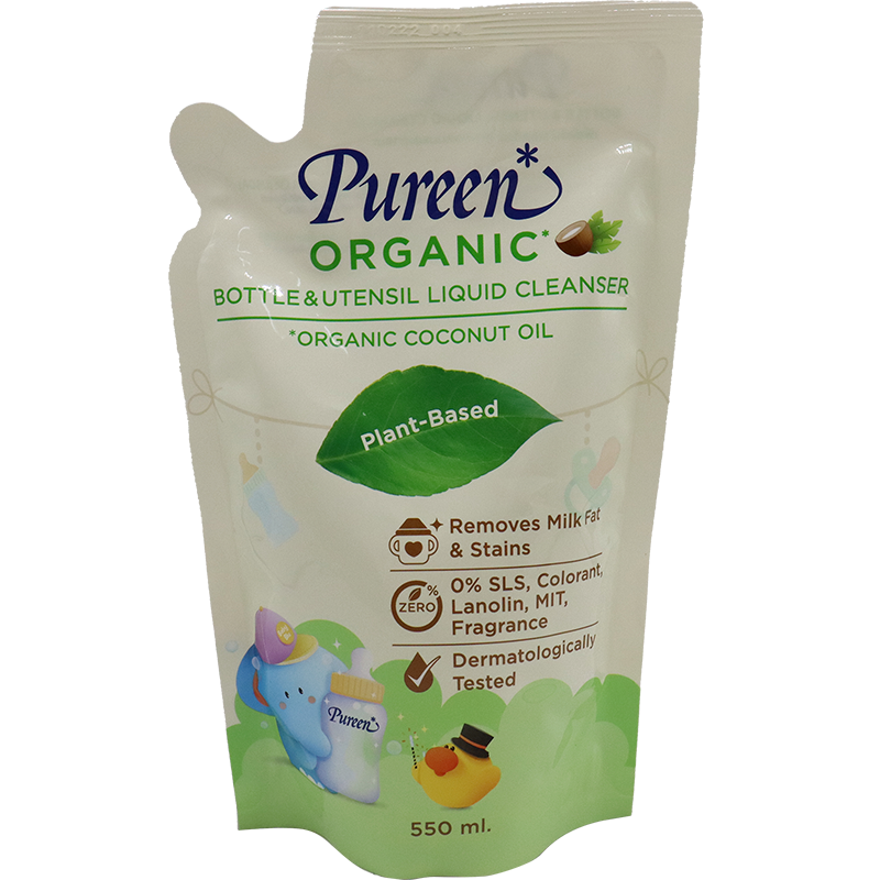 Makroclick | PUREEN ORGANIC BOTTLE & UTENSIL LIQUID CLEANSER REFILL 550ML*1