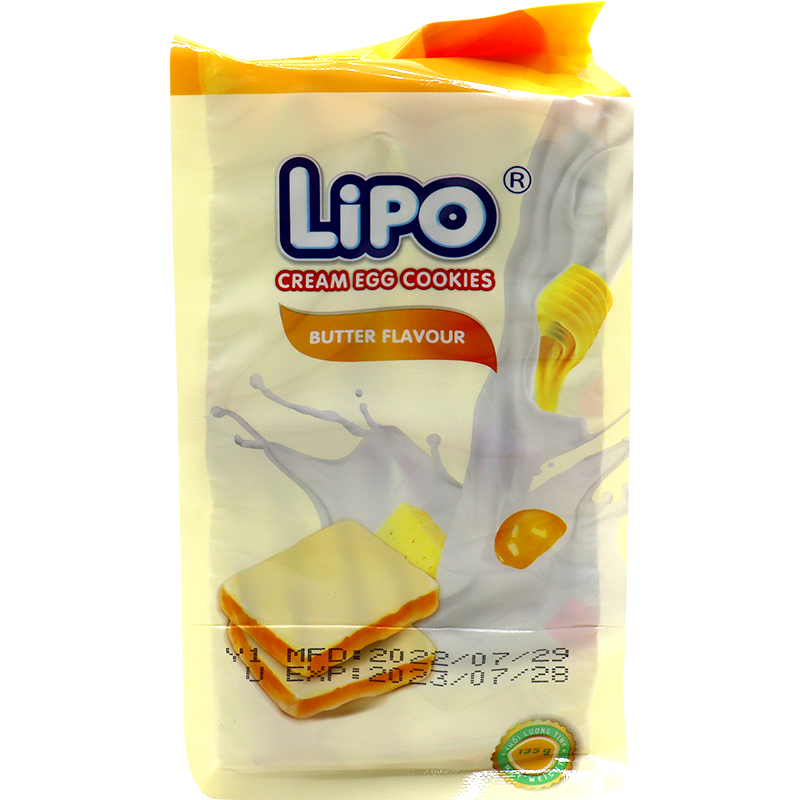 Makroclick | LIPO CREAM EGG BUTTER COOKIES 135G*1