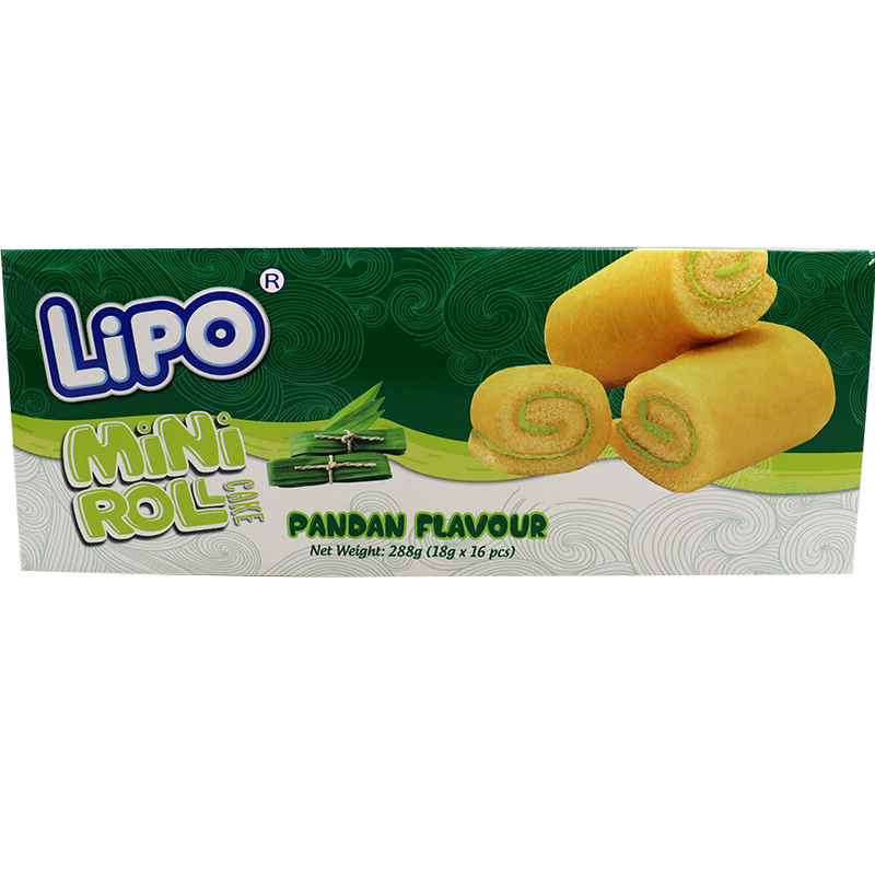 Makroclick | LIPO MINI ROLL PANDAN CAKE 18G*16